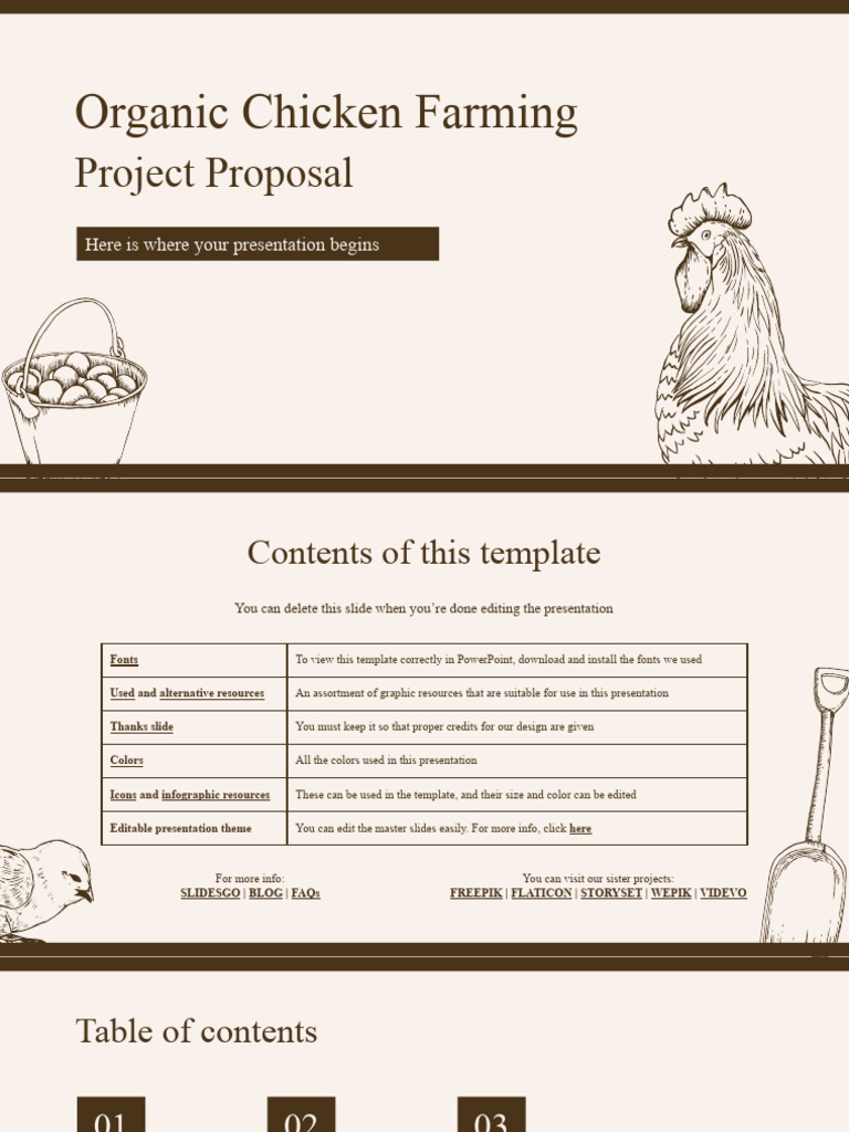 Organic Chicken Farming Project Proposal by Slidesgo | PDF | Expense ...