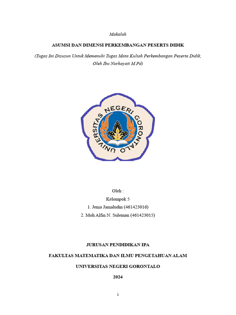 Dimensi Perkembangan Peserta Didik | PDF | Karier & Perkembangan