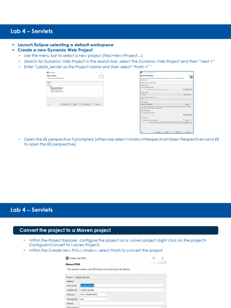 Lab 4 Servlets | Download Free PDF | Web Server | Internet & Web
