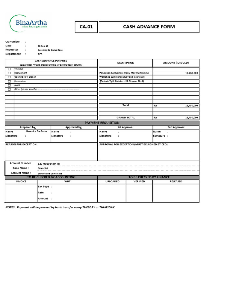 New FAP Forms (004) Blank1-1 | Download Free PDF | Credit Card | Money