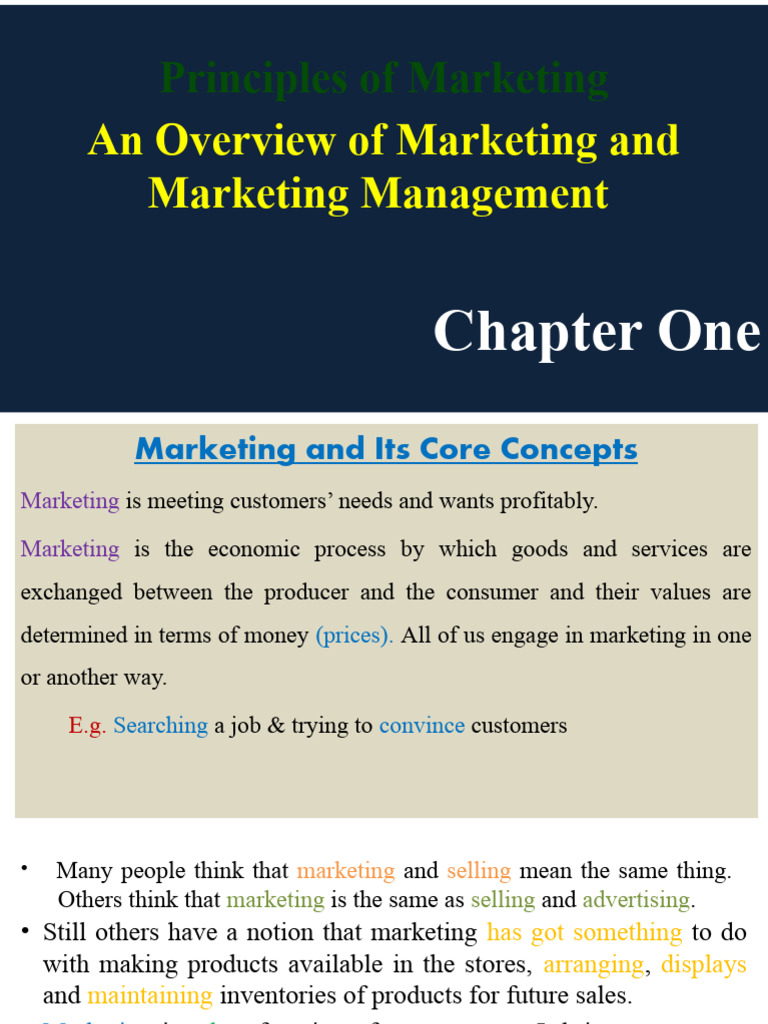 Principle of marketing ppt | PDF | Marketing | Goods