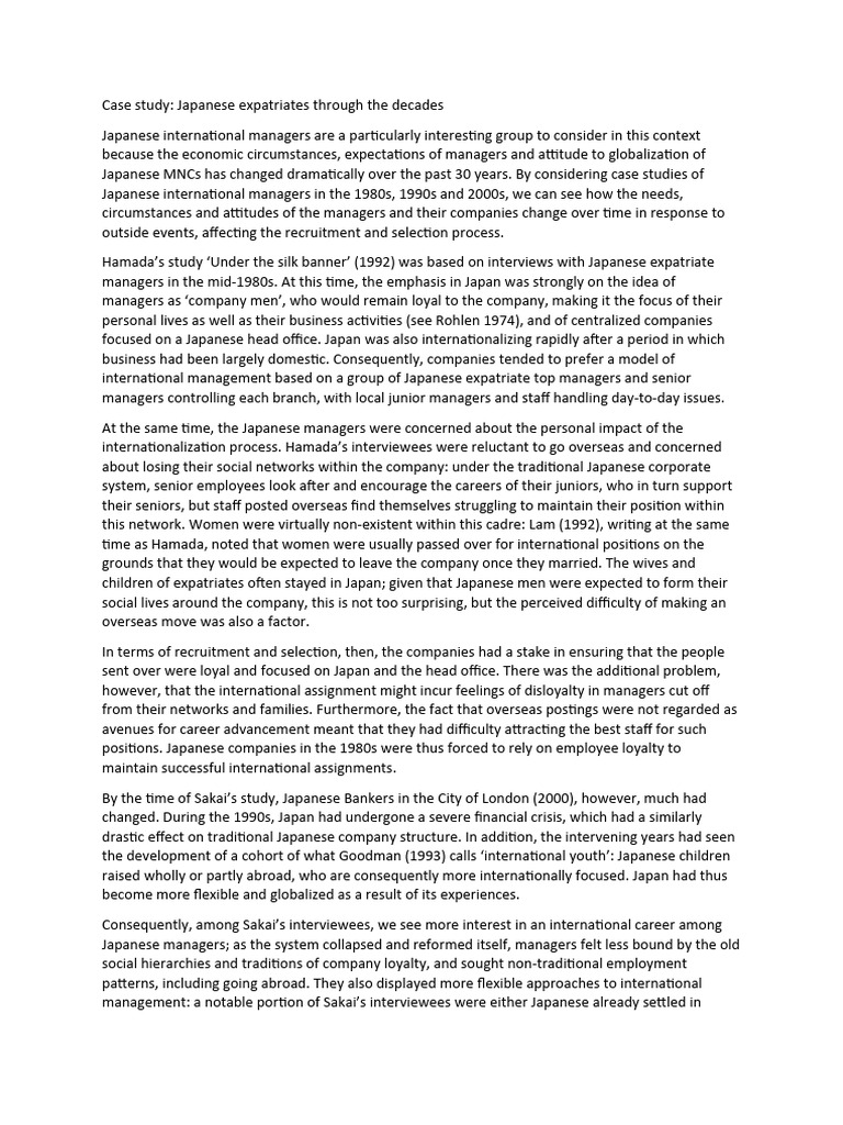 Case study | PDF | Layoff | Employment