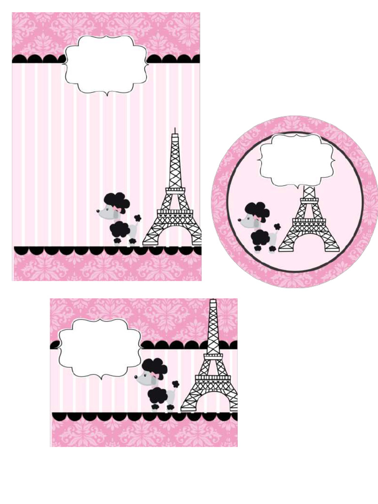 Kit Imprimible Diseño Paris | PDF