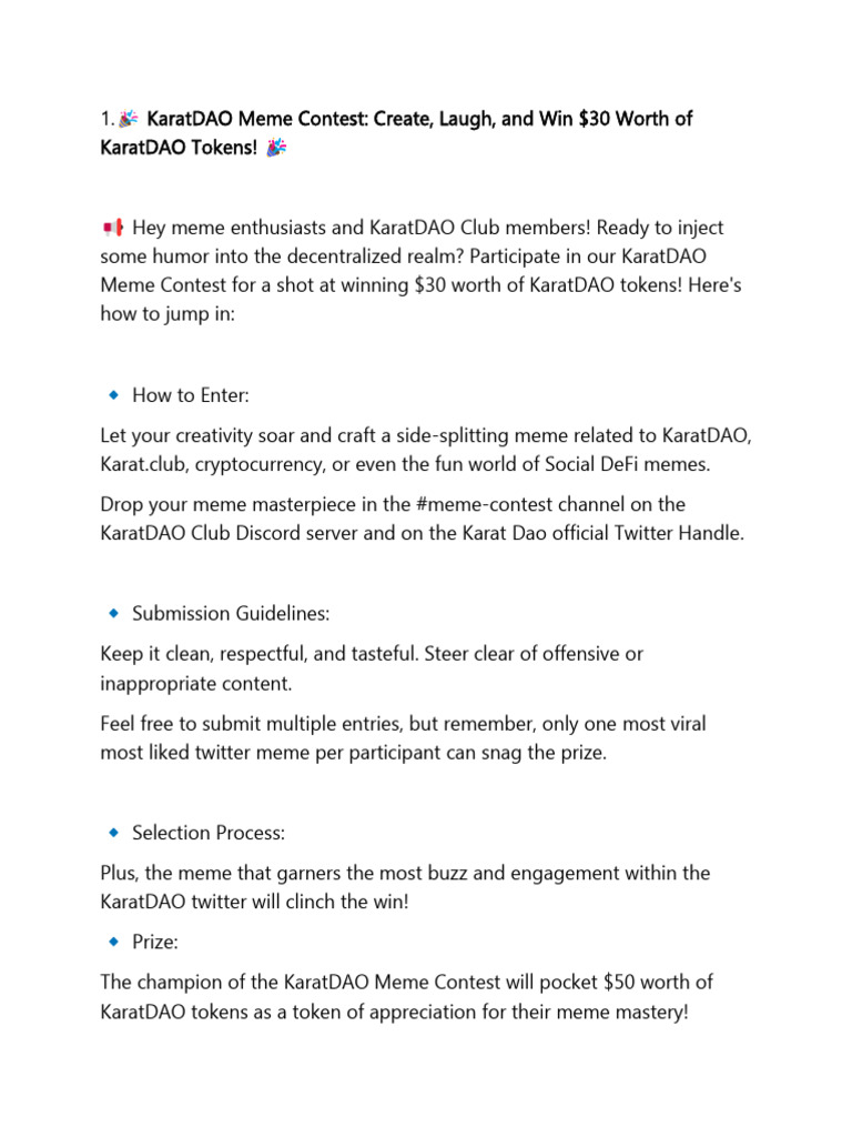 Karat Dao Community Events | PDF | Business | Computers