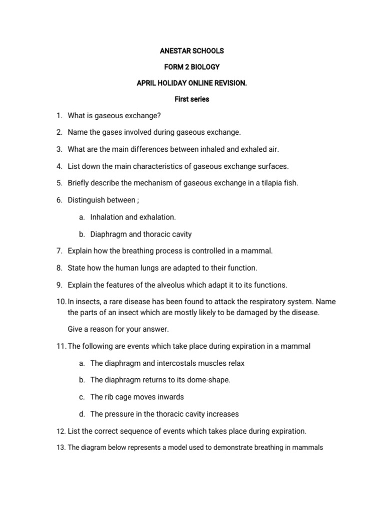 Biology Form 2 Series One | PDF