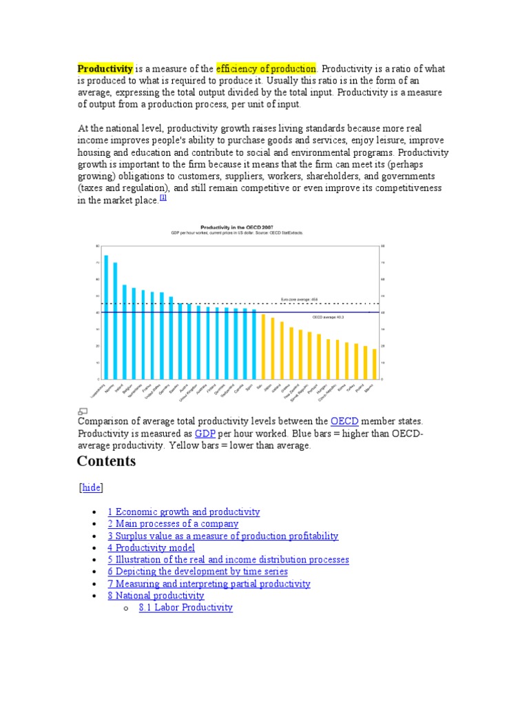 Productivity Pdf Profit Accounting Production Function