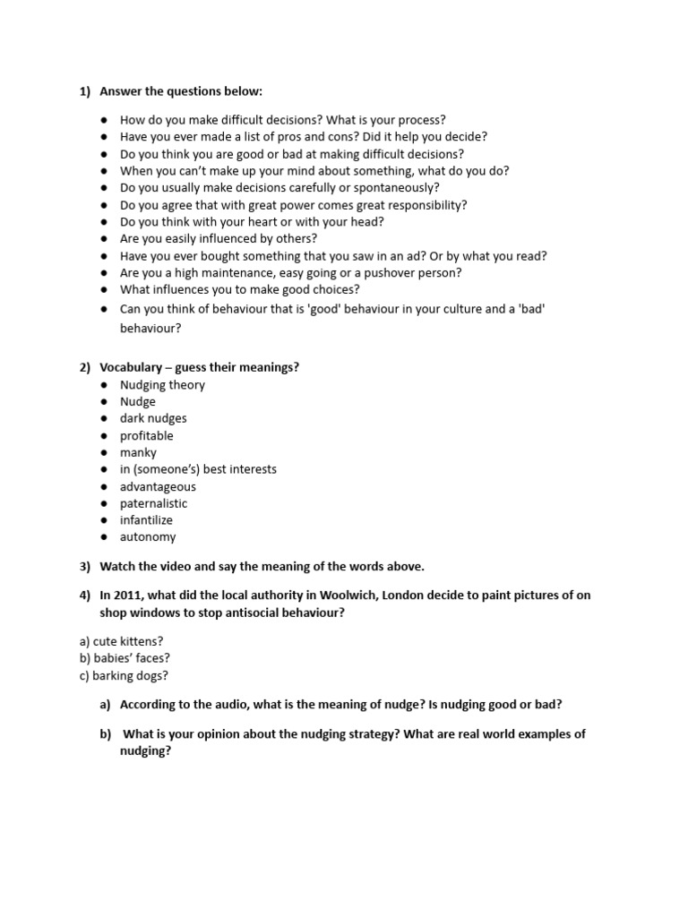 Nudges The Secrets of Persuasion - Docx-1 | PDF | Behavioral Economics ...