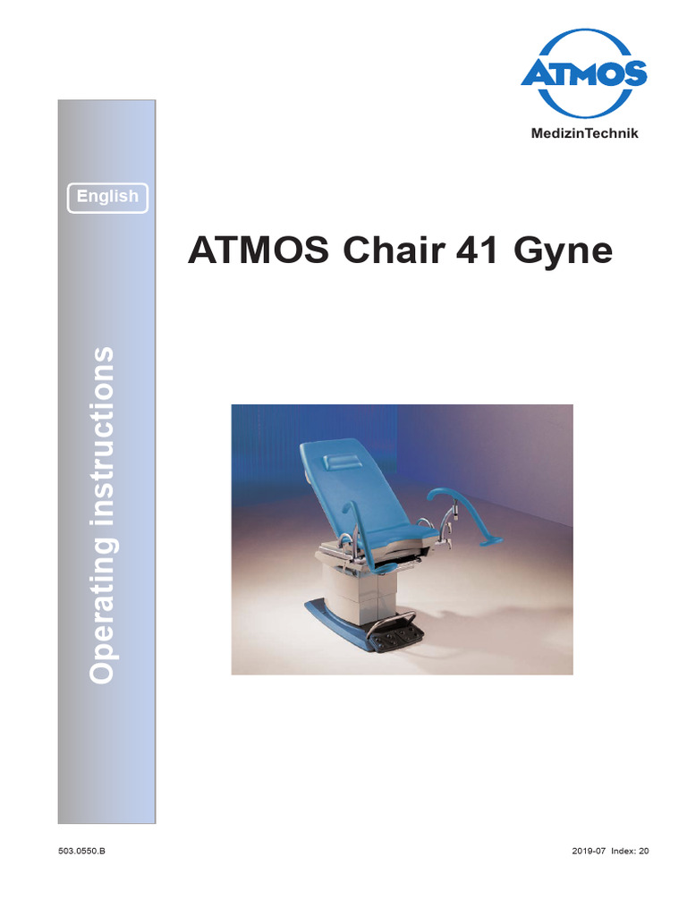 Instrukcja Obsługi Fotela Ginekologicznego Atmos Chair 41 (En) | PDF ...