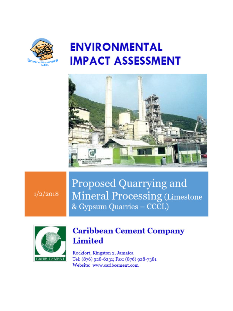 Halberstadt Harbour Head Quarry Eia Revised | PDF | Mining | Environmental Impact Assessment