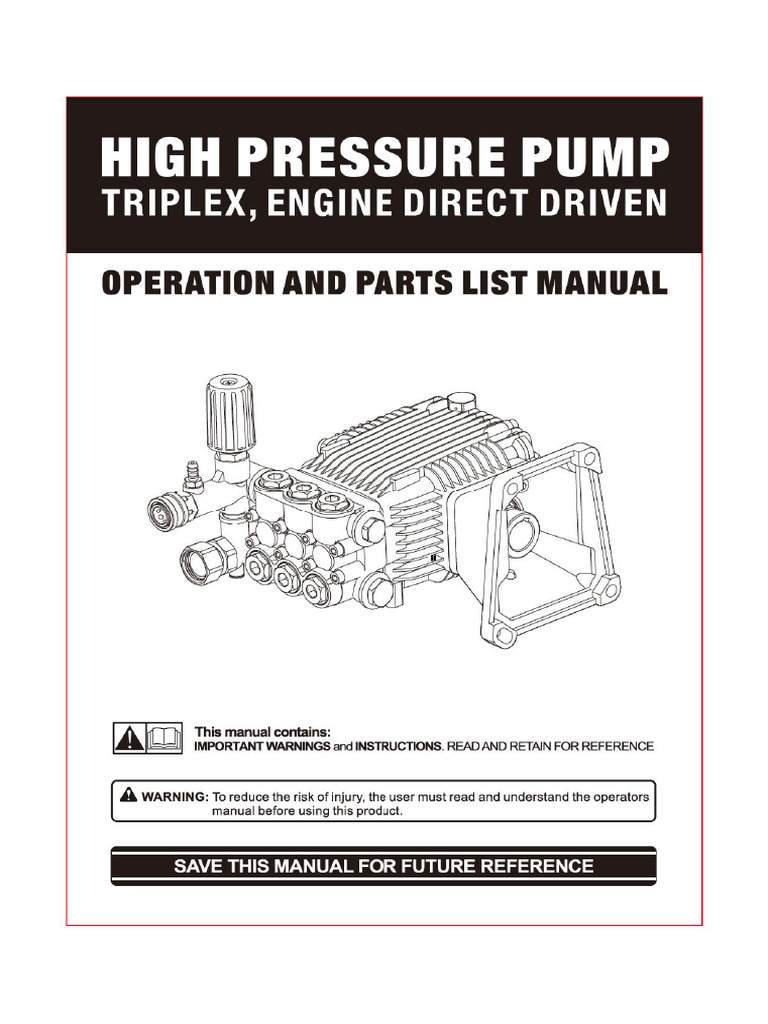 Canpump Triplex Pumps Manual 2 | PDF