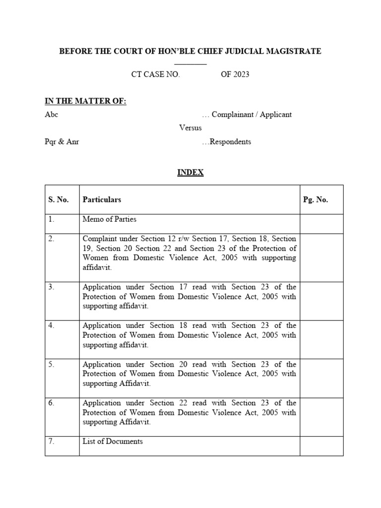 DV Sample | PDF | Affidavit | Marriage