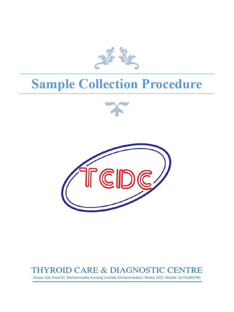 Sample Collection Procedure | Download Free PDF | Blood Plasma ...