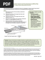 SPCC Plan: Secondary Containment Calculations | PDF | Gallon | Volume
