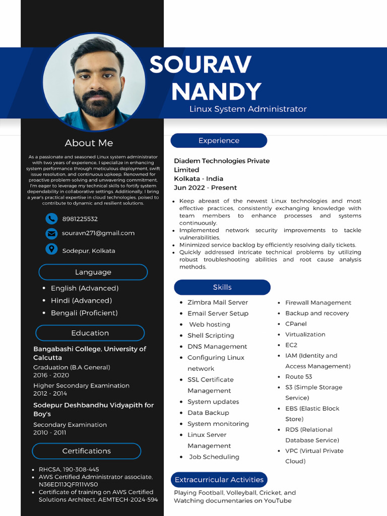 Resume Sourav Nandy | PDF
