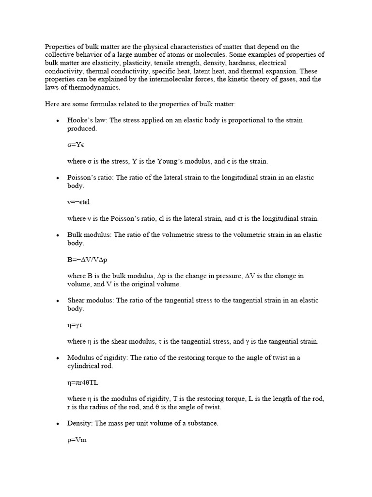 Properties of Bulk Matter and Gravitaion | Download Free PDF | Orbit ...