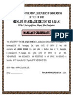 Nikah Form English Blank Bangla | PDF | Marriage | Social Conventions