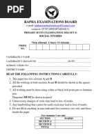 PLE SST 2024-A Revised Past Paper Guides | PDF