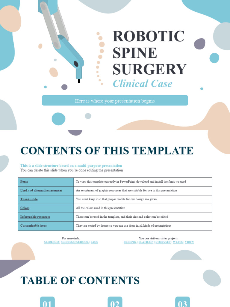 Robotic Spine Surgery Clinical Case by Slidesgo | PDF | Planets ...