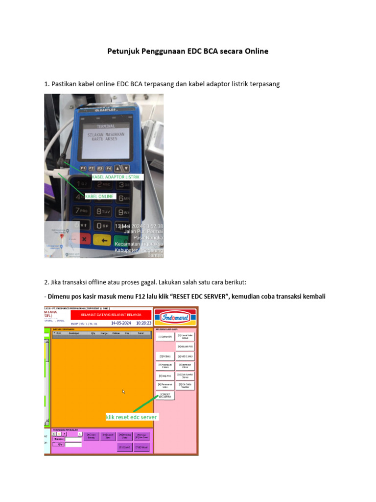 Petunjuk Edc Bca Online | PDF | Komputer