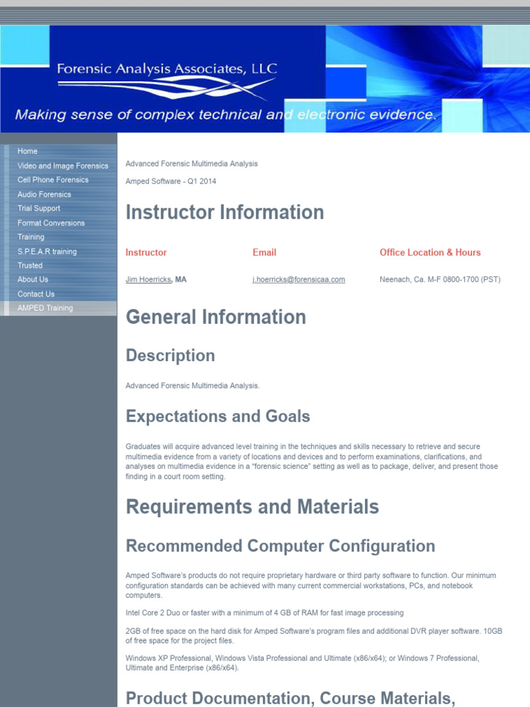Advanced Forensic Multimedia Training | PDF | Microsoft Windows ...