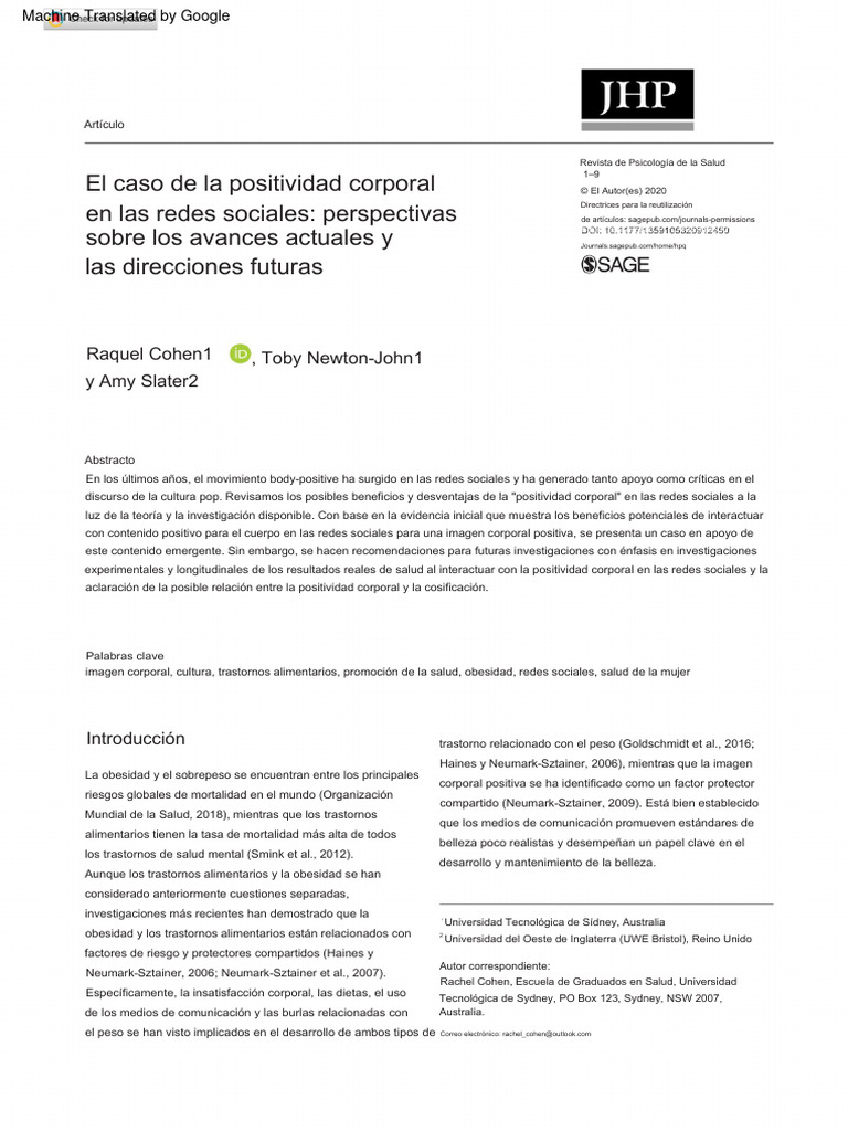 The Case For Body Positivity | PDF | Desorden alimenticio | Obesidad