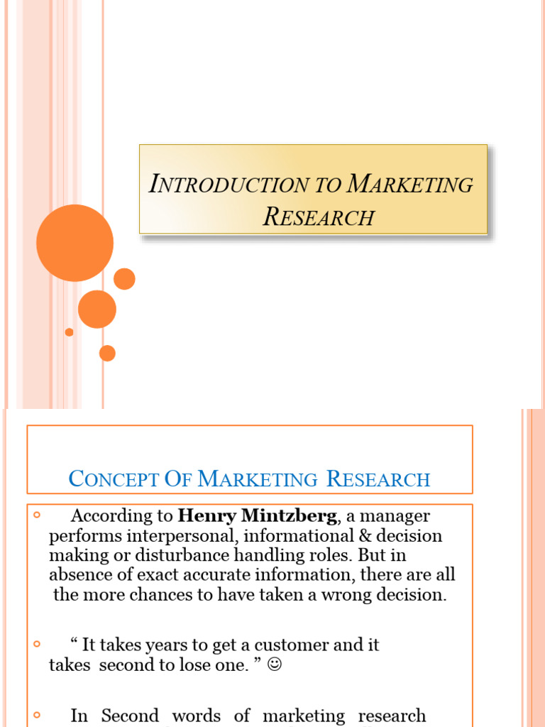 Unit-10 Introduction to Marketing Research | Download Free PDF ...