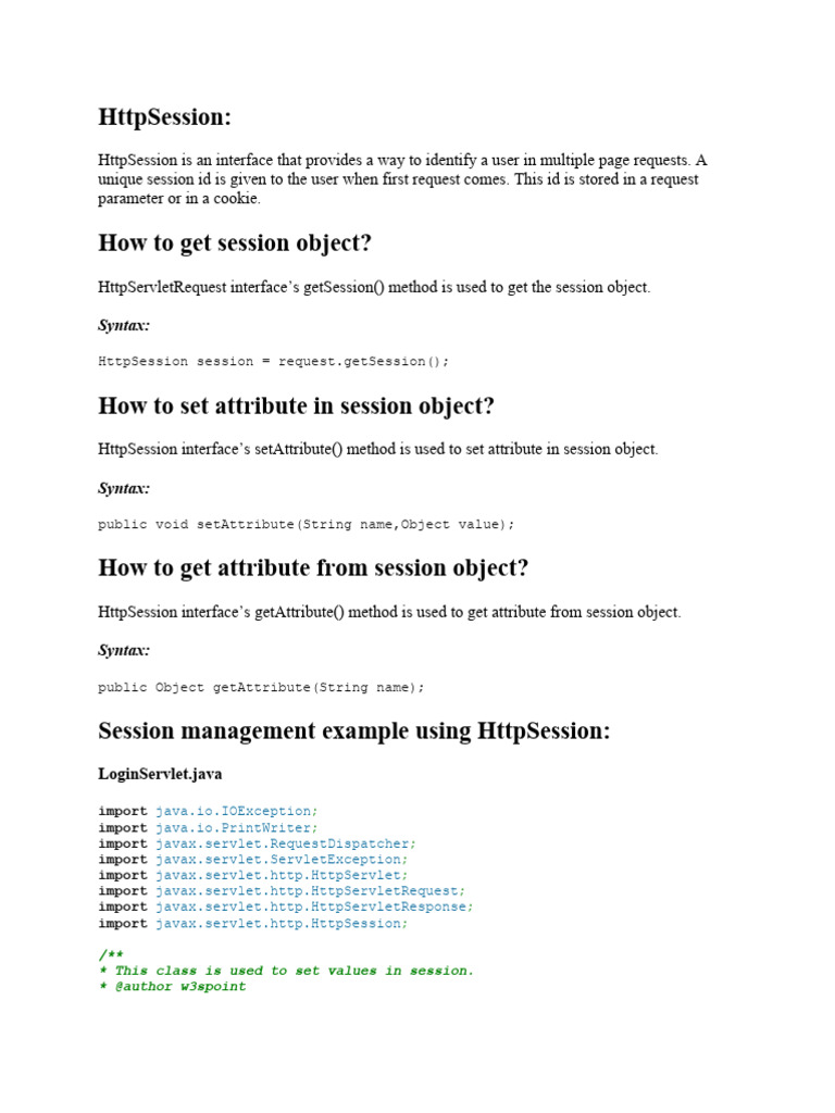 HTTP Session | PDF | Http Cookie | Software Engineering