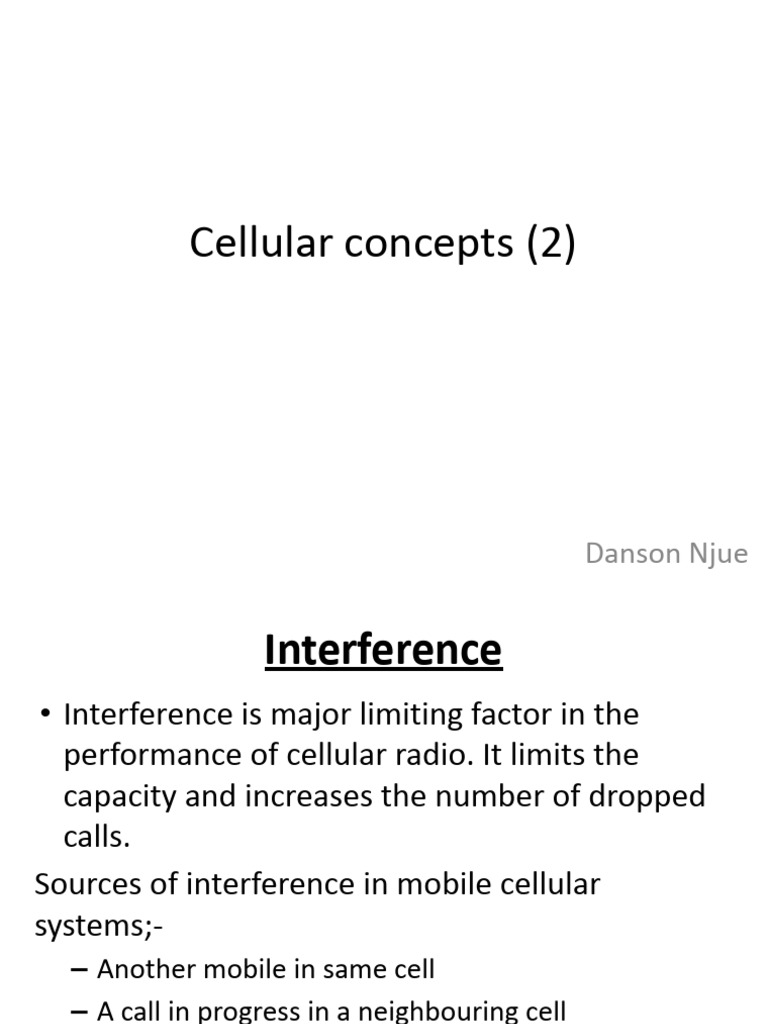 Cellular Concepts (Contd) | PDF | Cellular Network | Radio