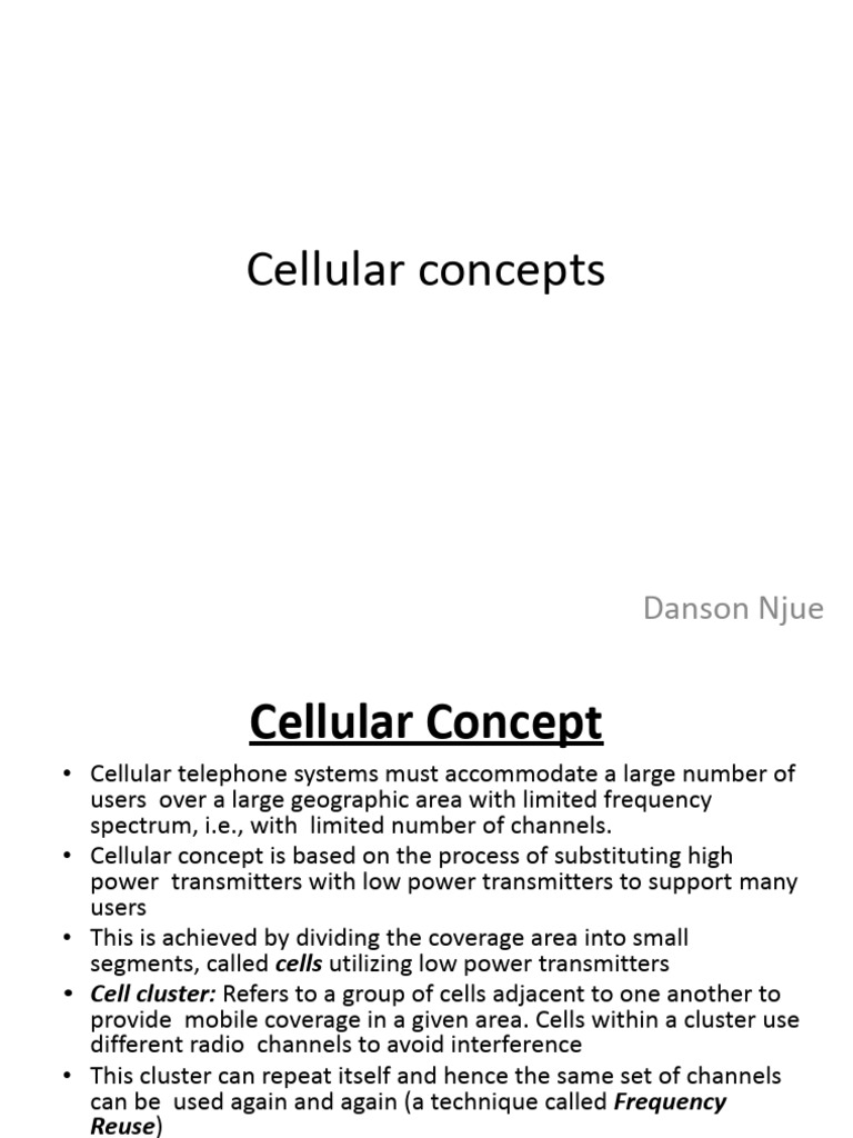 Cellular Concepts | PDF | Cellular Network | Area