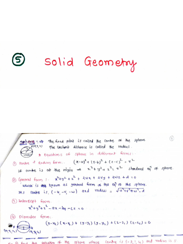 Solid Geometry | PDF