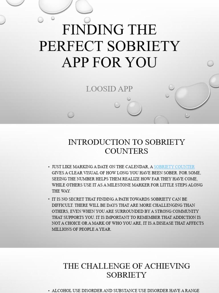 Finding The Perfect Sobriety App For You | PDF | Sobriety | Substance ...