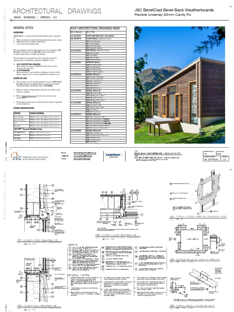 JSC BevelClad System - Flexible Underlay - 20mm Cavity - Architectural ...