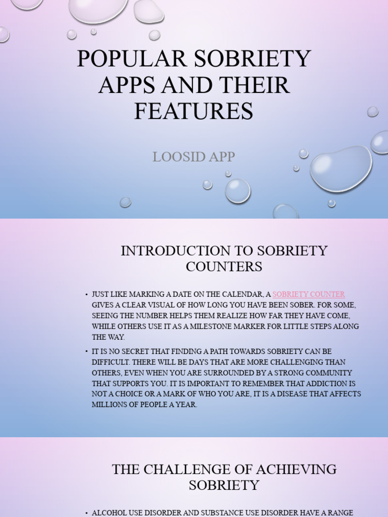 Popular Sobriety Apps and Their Features | Download Free PDF | Sobriety ...