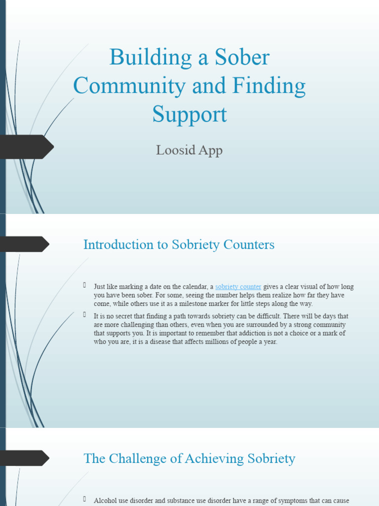 Building A Sober Community and Finding Support | Download Free PDF ...