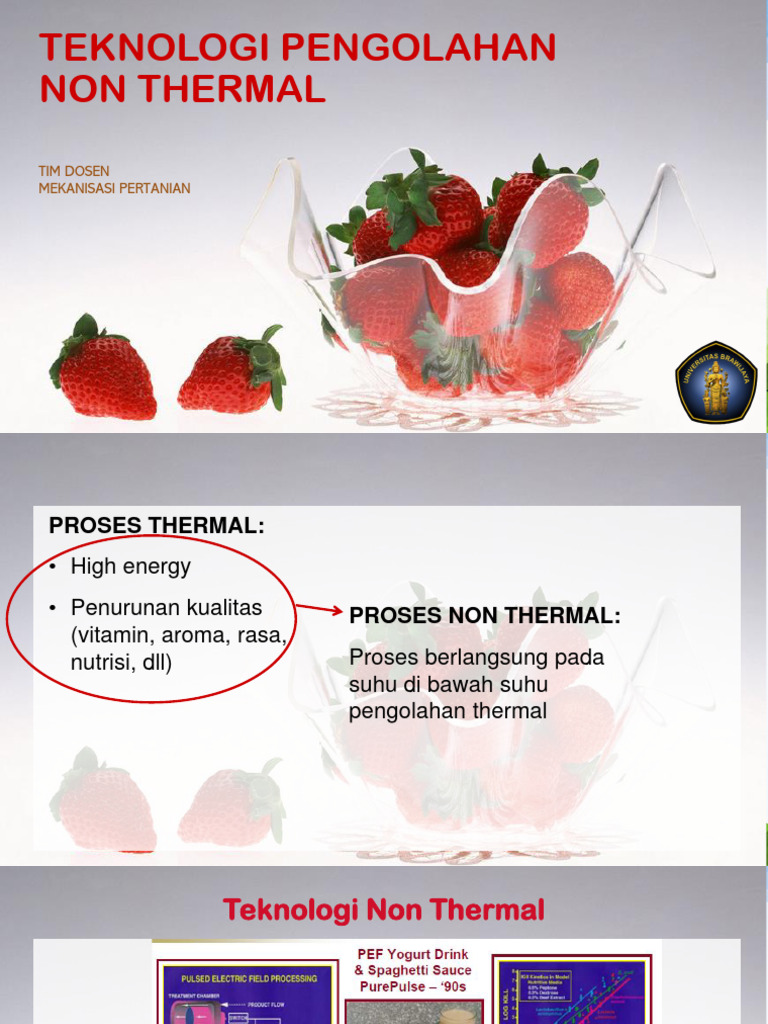 Teknologi Pengolahan Non Thermal HHP | PDF | Sains & Matematika
