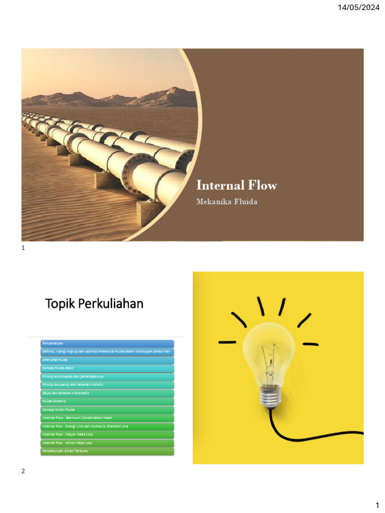 Aliran Fluida Dalam Pipa New | PDF