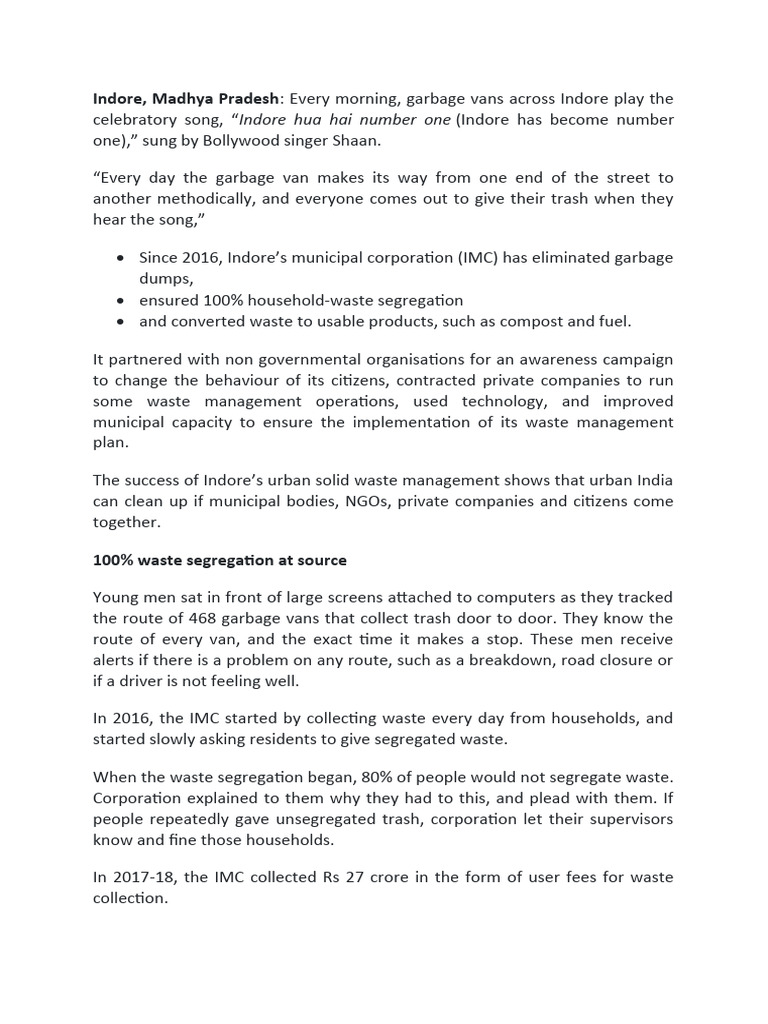 Case Study Geo Project 2020 | PDF | Waste | Municipal Solid Waste