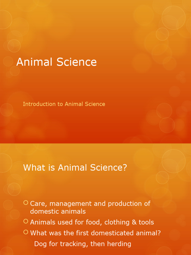 Intro To Animal Science | PDF | Human Body | Reproductive System