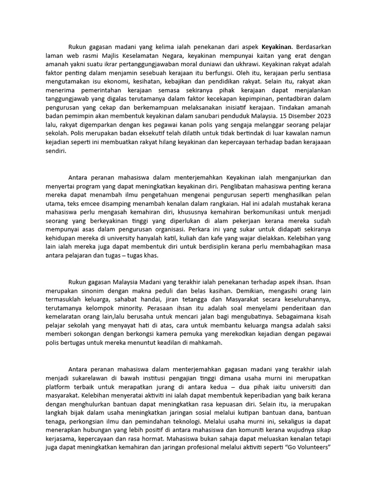 Assignment Program Berimpak | PDF