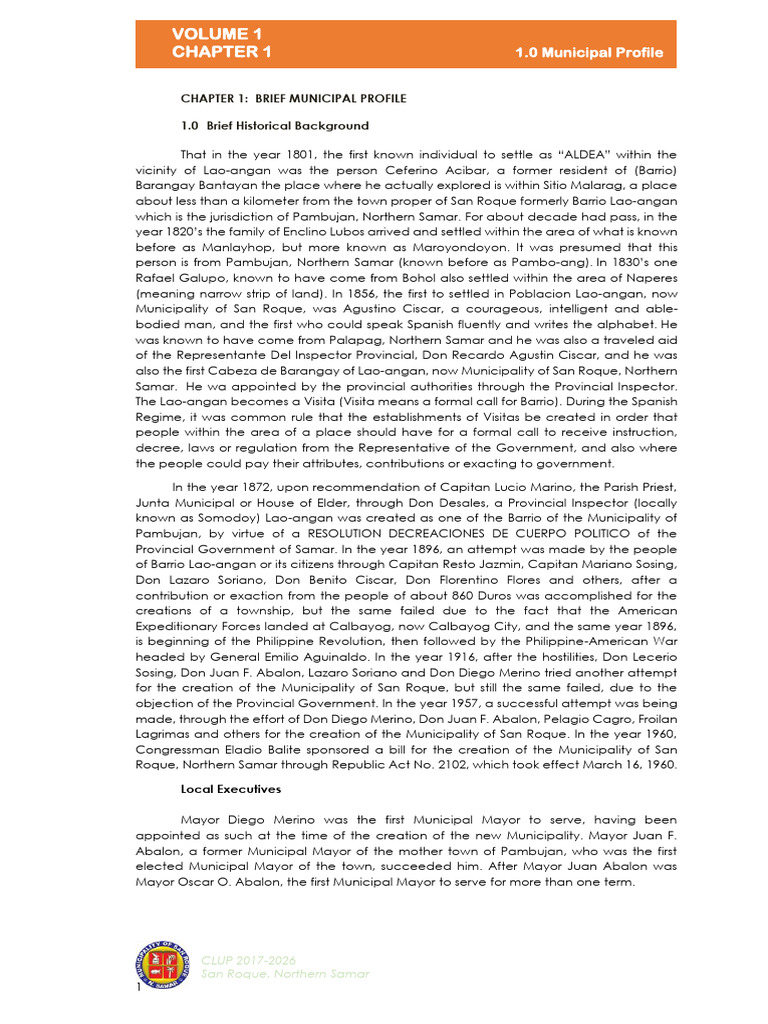 Municipal Profile | PDF | Philippines