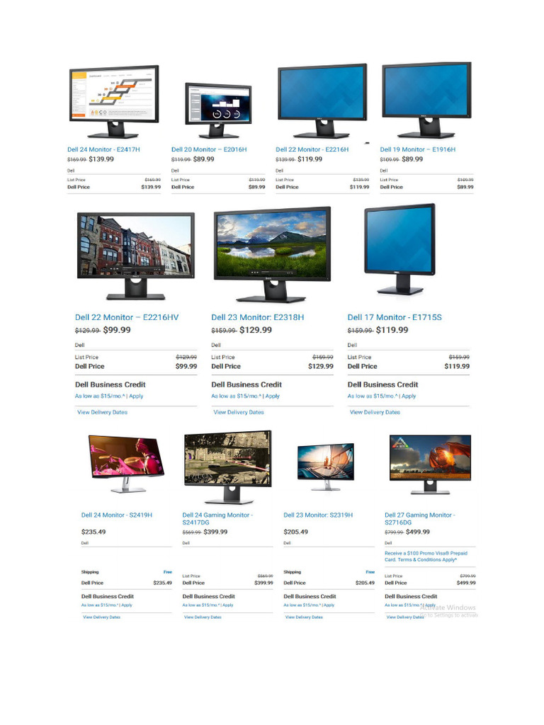 Monitors For Consideration | PDF