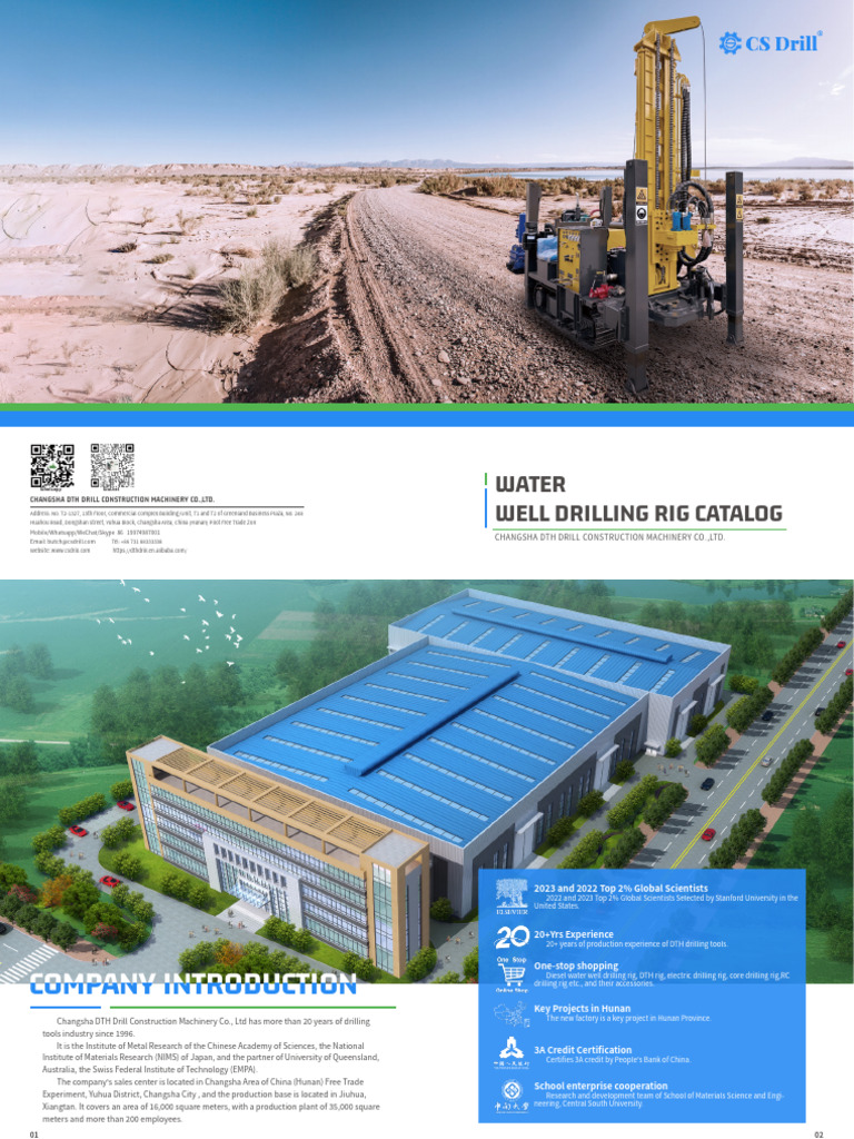 Water Well Drilling Rig Catalog (Butch) | PDF | Drilling Rig | Drill