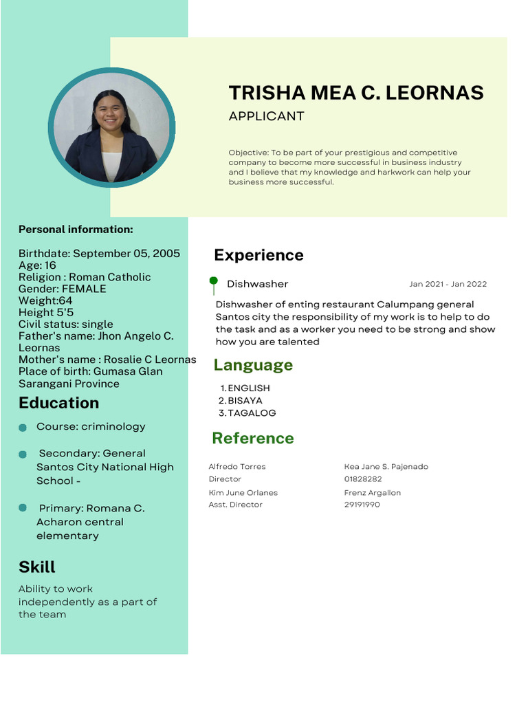 Trisha Resume | Download Free PDF | Linguistics | Human Communication
