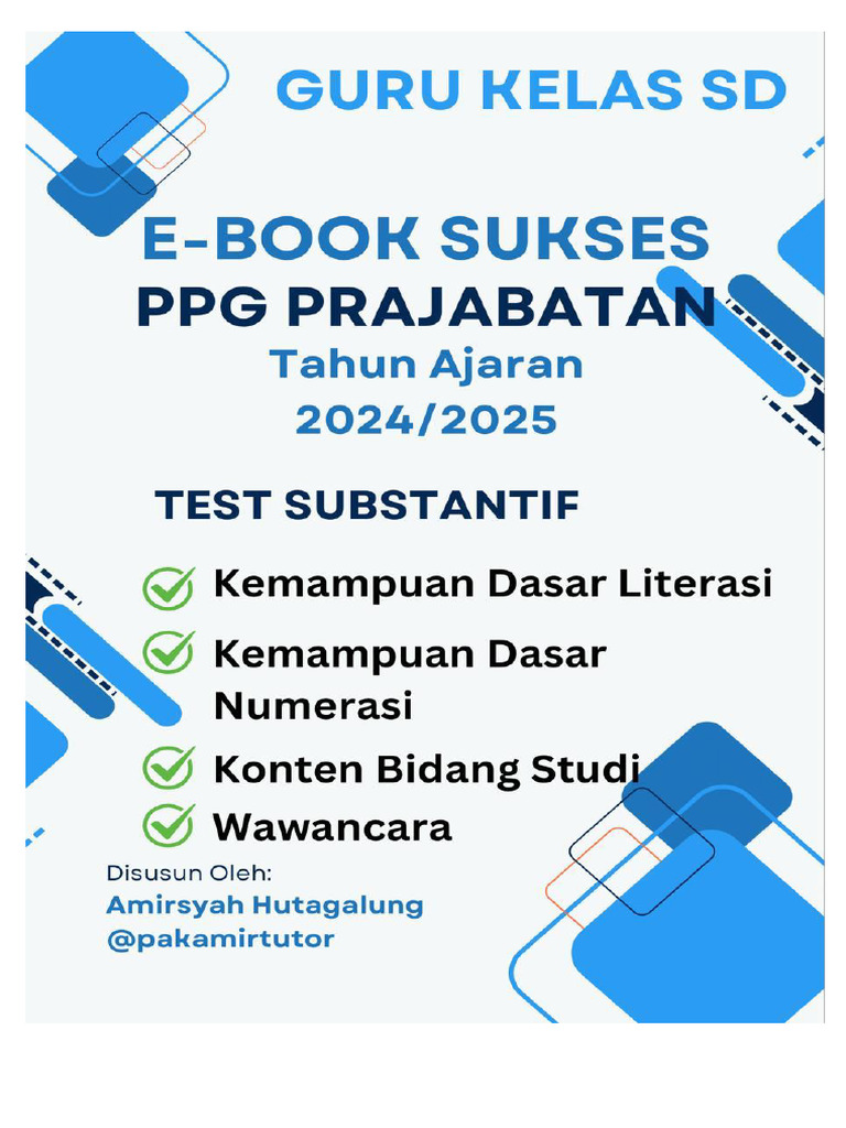 E-Book PPG Prajabatan PGSD | PDF