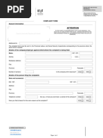 FSCA Complaint Submission Form | PDF