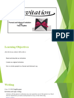 Class 12 - English - Writing Skill - Invitations and Replies - Format ...