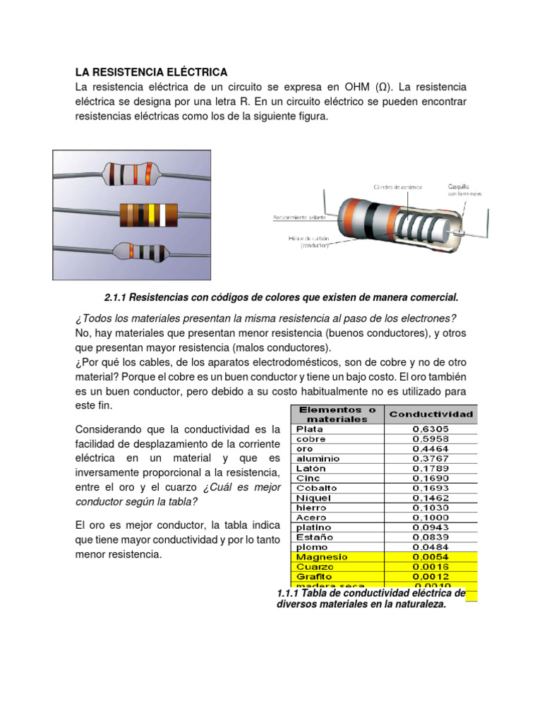 3 Tema-Resistencia Eléctrica-En Serie y en Paralelo | Descargar gratis ...