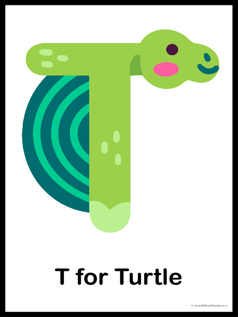 Animal Letter Posters Turtle | PDF
