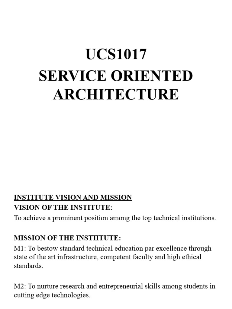 Unit I | PDF | Service Oriented Architecture | Soap