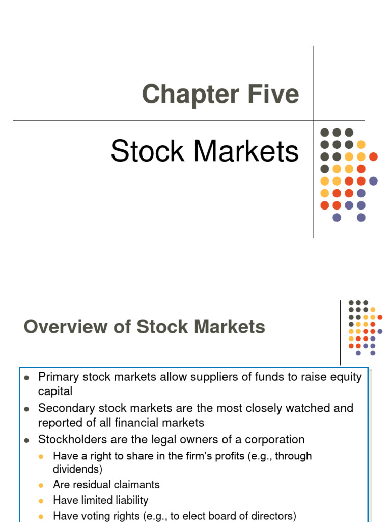 Chapter 5 Stock Markets | PDF | American Depositary Receipt | Stocks